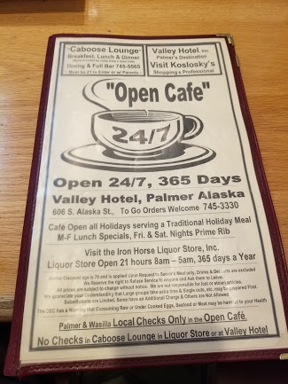 24/7 Open Cafe - Valley Hotel, Colony Inn, Historic Places!